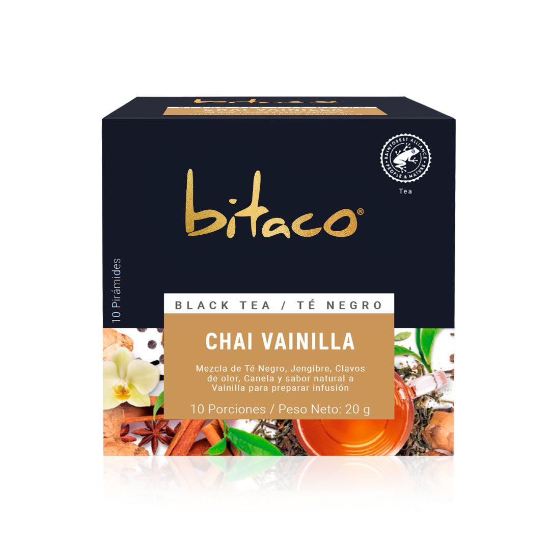 Bitaco Té Negro Chai Vanilla Caja x10 – INSTANTE.SHOP